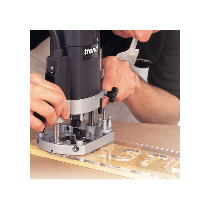 Fräsmall bokstäver A-Z Höjd på bokstäverna 57mm | Toolbox